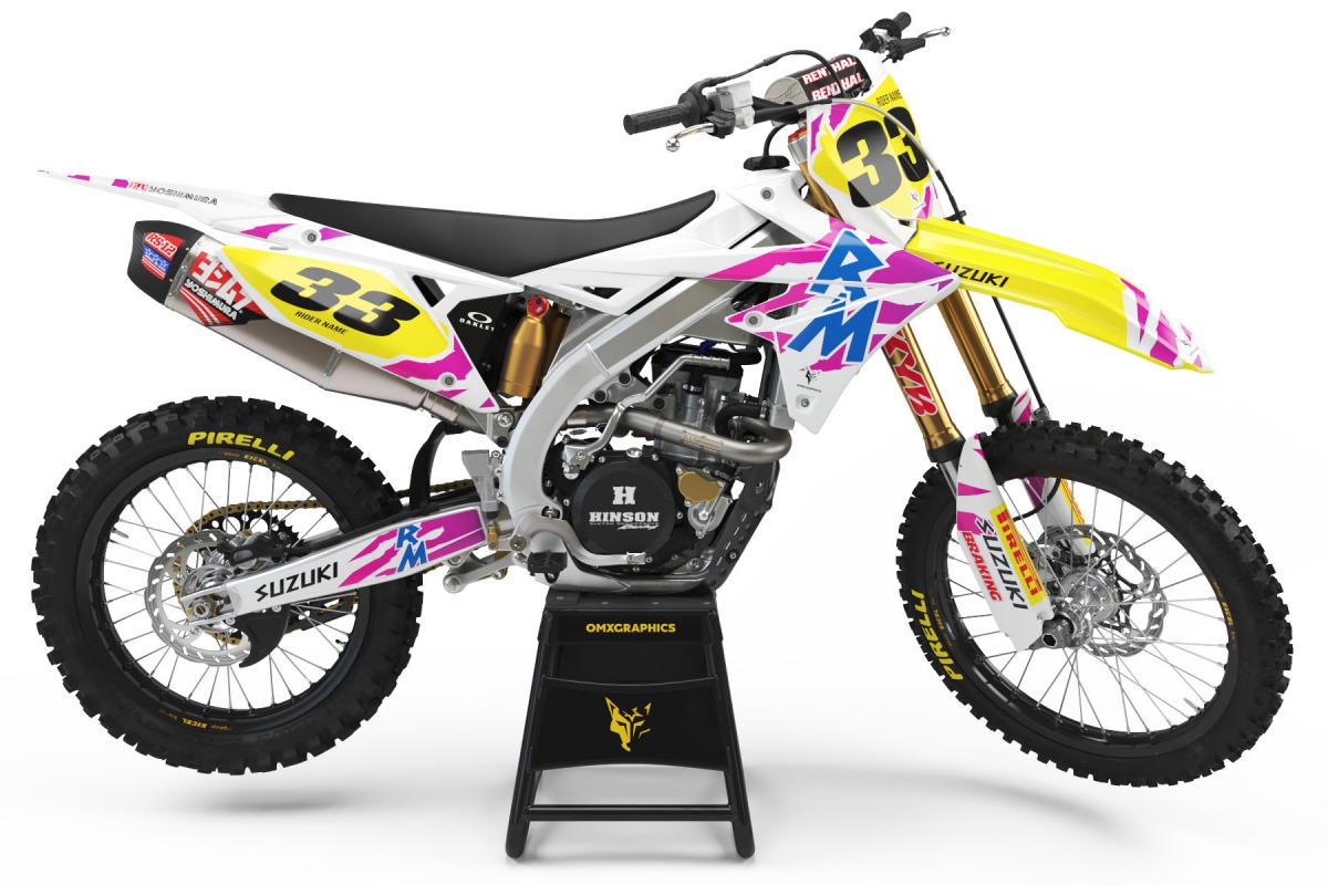 Suzuki RM-Z250 MX Bike Graphics - Free Customization - OMXGraphics