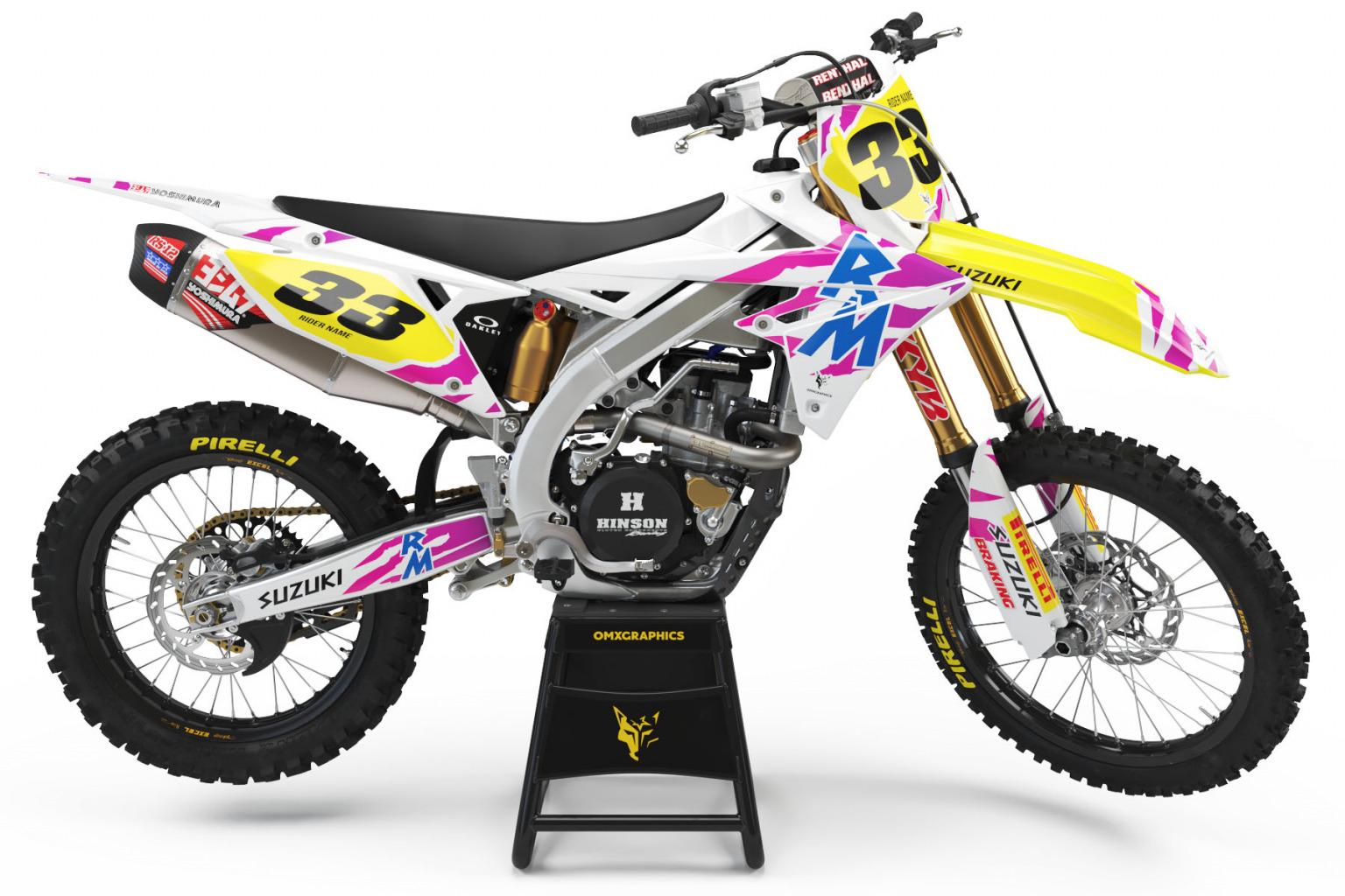 Retro Graphics Kit 90's For Suzuki – OMXGraphics - #1 Retro Graphics
