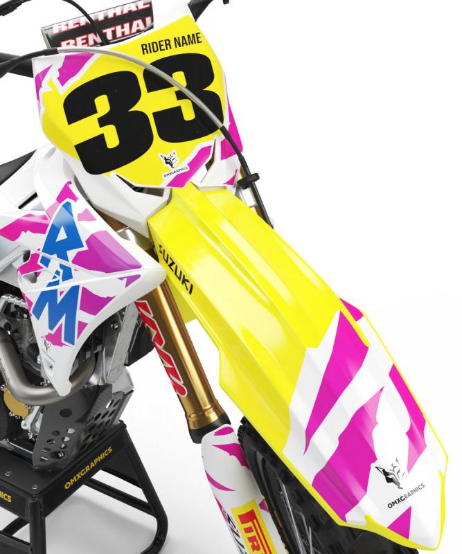 RETRO Graphics Kit 90's For Suzuki – Dirt Bike Graphics