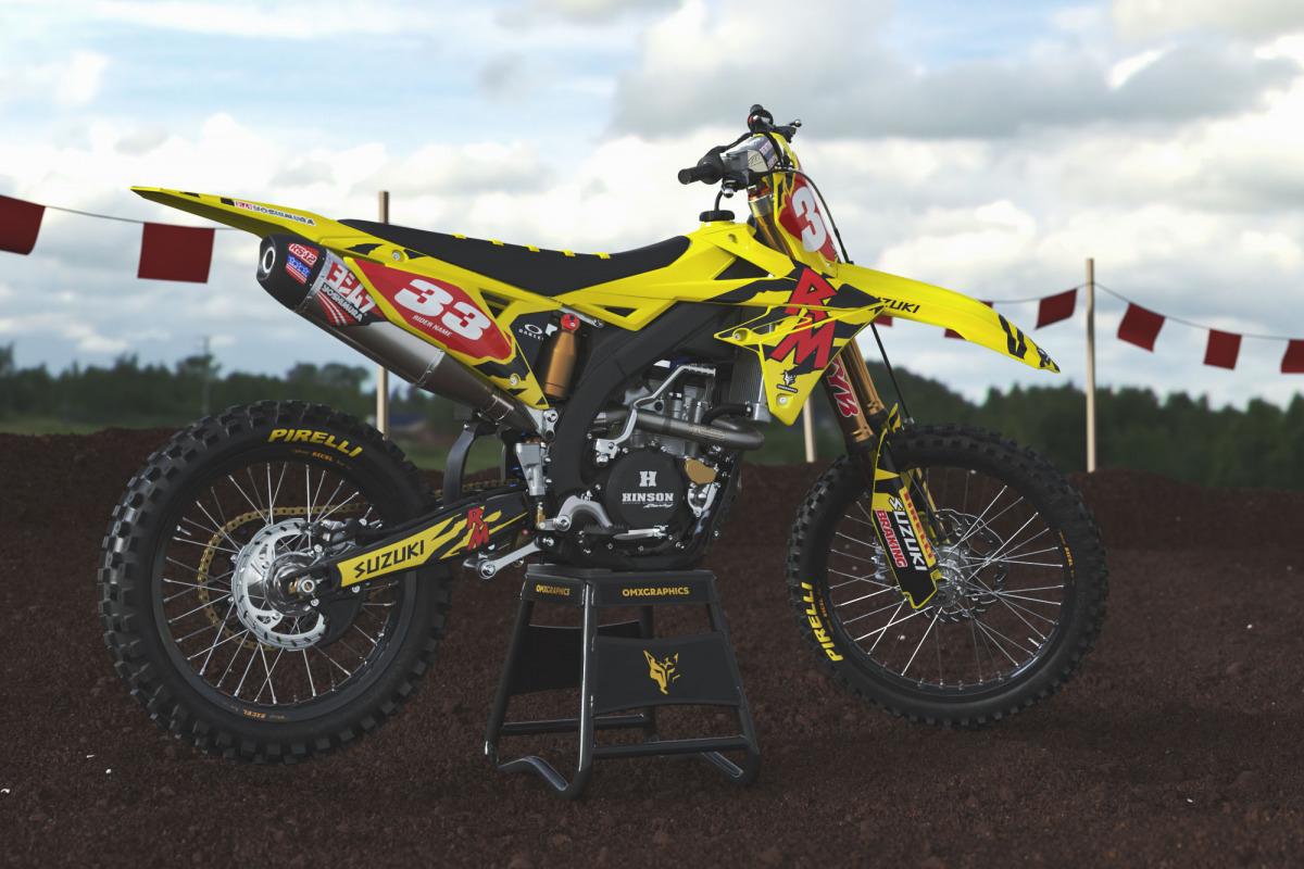 RETRO Suzuki Graphics Kit – OMXGraphics