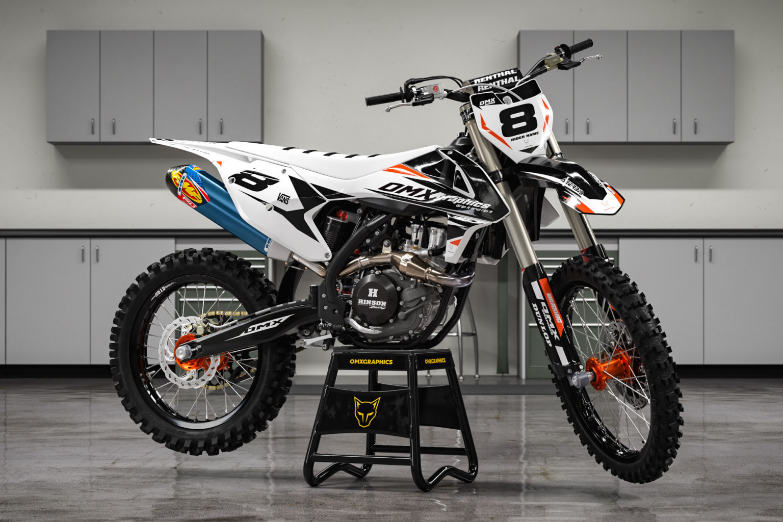KTM TORCH Graphics Kit White Black – OMXGraphics