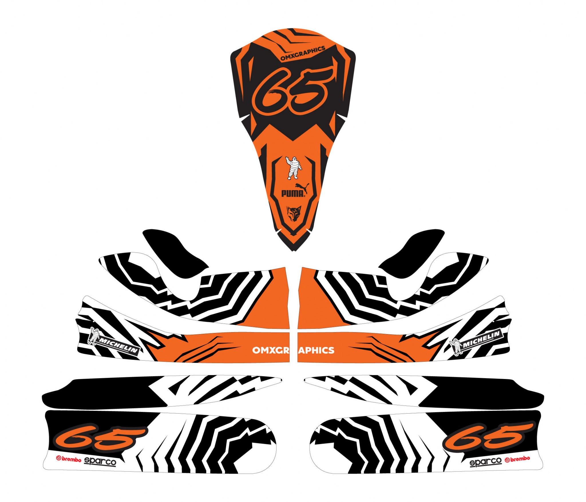Kart Decals Kit 'BEAST' – OMXGraphics - Premium Quality