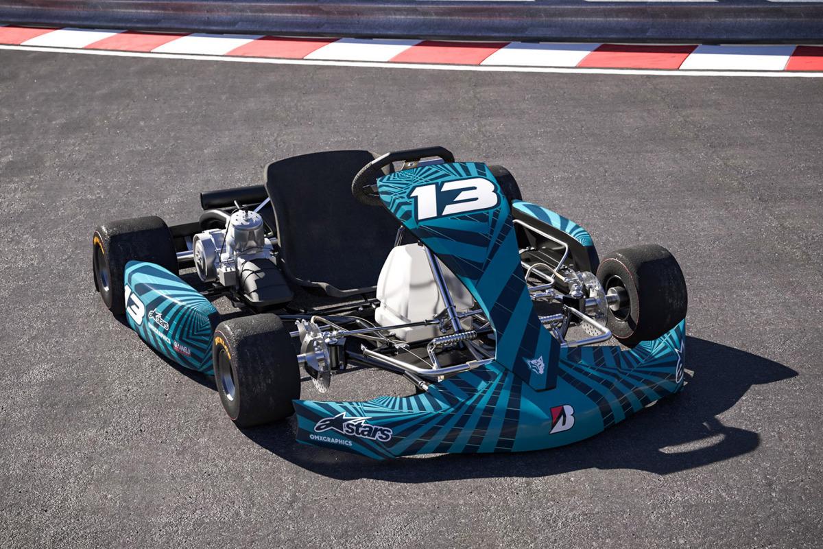 Kart Decals Kit ‘BLITZ’ – OMXGraphics