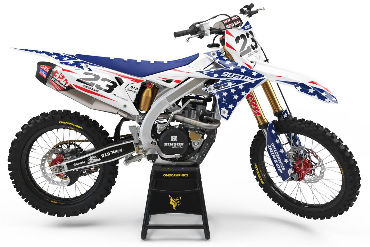 Suzuki Mx Graphics Kit 'NATION – OMXGraphics - Finest Quality Decals