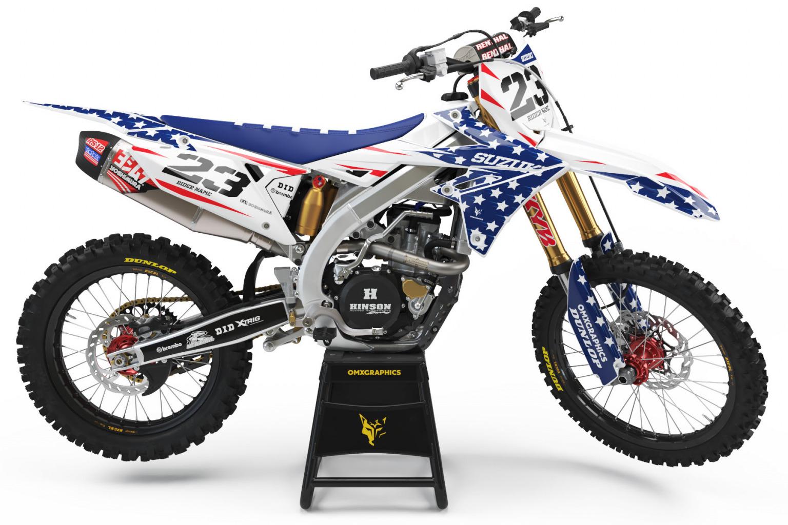 Suzuki Mx Graphics Kit 'NATION – OMXGraphics - Finest Quality Decals
