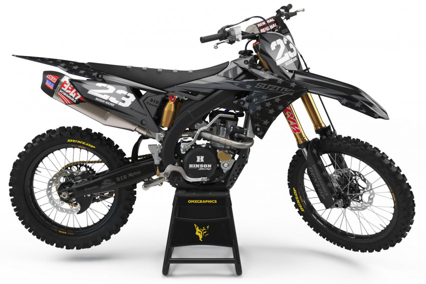 Suzuki Mx Graphics Kit 'NATION' Dark – OMXGraphics