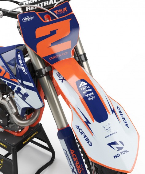 KTM CORSA Graphics Kit Blue – OMXGraphics