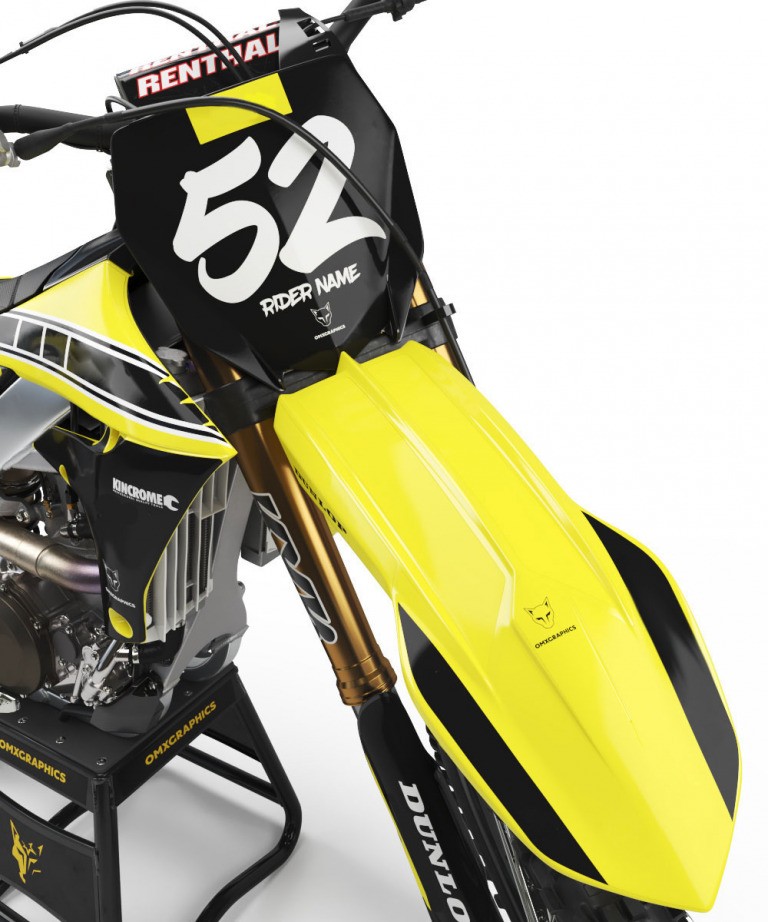 Yamaha LEGACY Graphics Kit Black Yellow – OMXGraphics