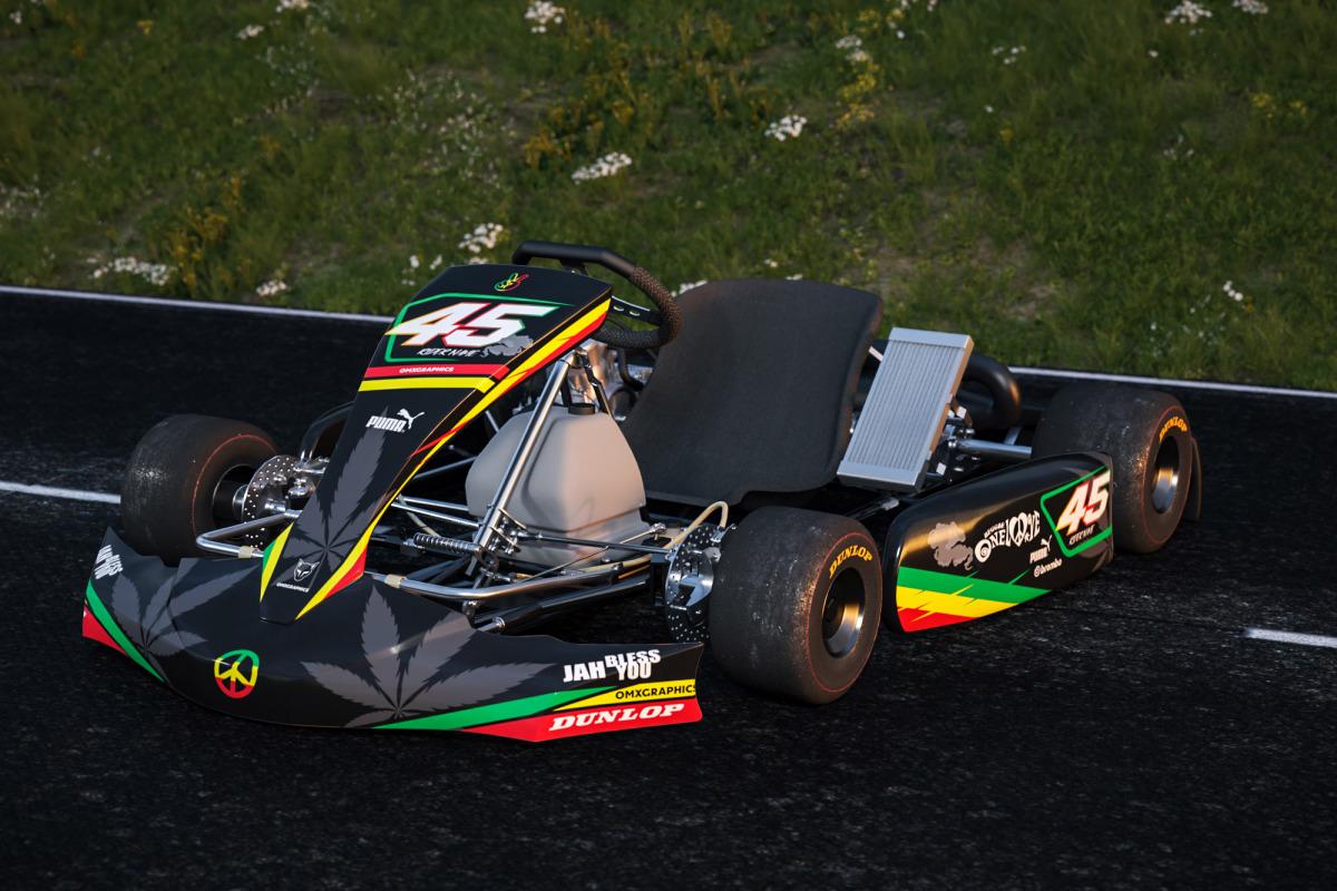 Kart Graphics Kit ‘RASTA’ – OMXGraphics