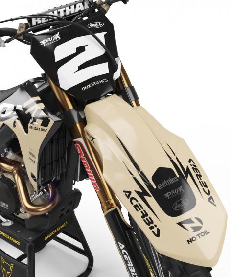 Dirt Bike Graphics Kit For Honda - CORSA Sand – OMXGraphics