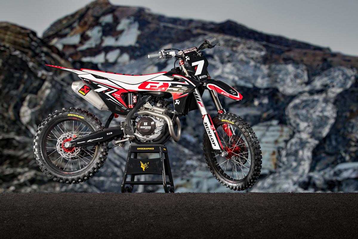 GasGas Mx Graphics Kit 'THUNDER' Black / Red – For All Bikes & Models