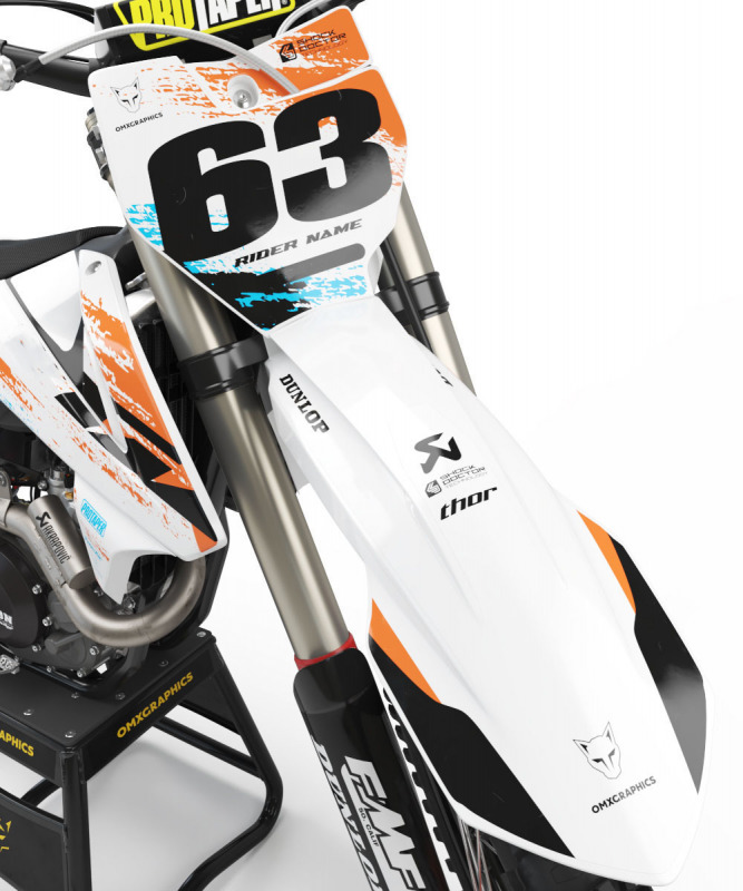 KTM HANGOUT Graphics Kit Orange Teal – OMXGraphics