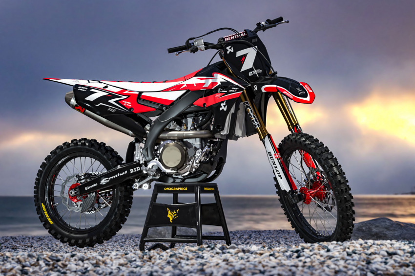 Yamaha THUNDER Graphics Kit Black Red – OMXGraphics