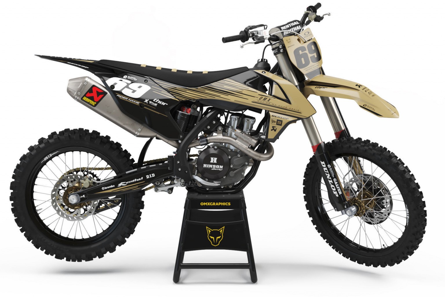 KTM Mx Graphics Kit 'Comet' Sand – OMXGraphics - All Models