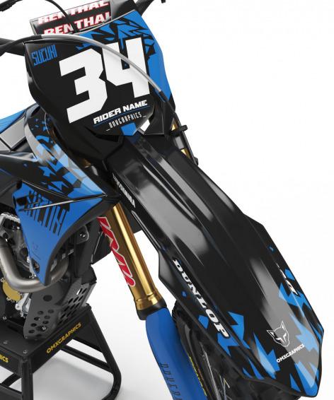 Graphics Kit For Suzuki SMASH Blue – OMXGraphics