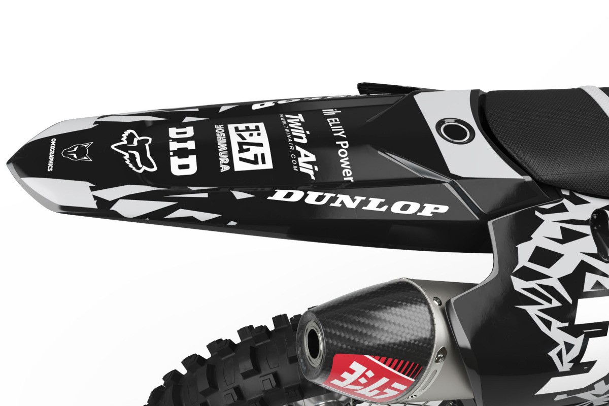 Yamaha SMASH Graphics Kit Grey Black – OMXGraphics