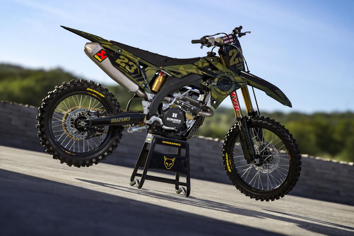 Suzuki ARMY Graphics Kit Camo – Dirt Bike Graphics