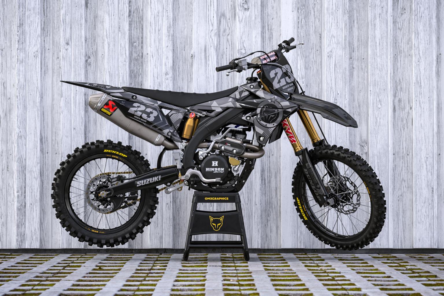 Graphics Kit For Suzuki ARMY Grey – OMXGraphics