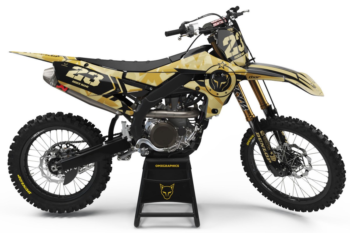 Yamaha Mx Graphics Kit 'ARMY' Sand – OMXGraphics - All Models