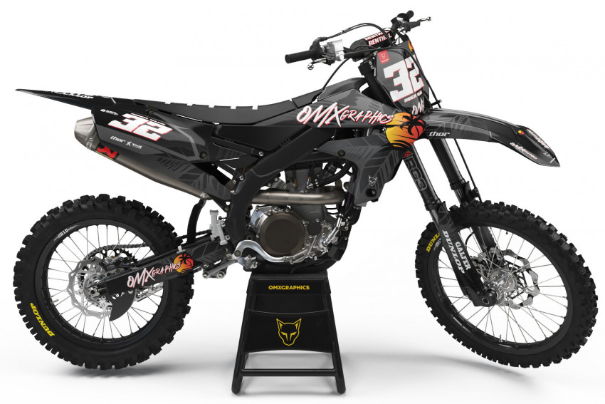 Yamaha Mx Graphics Kit 'Tropical Vibes' Grey – OMXGraphics - All Models