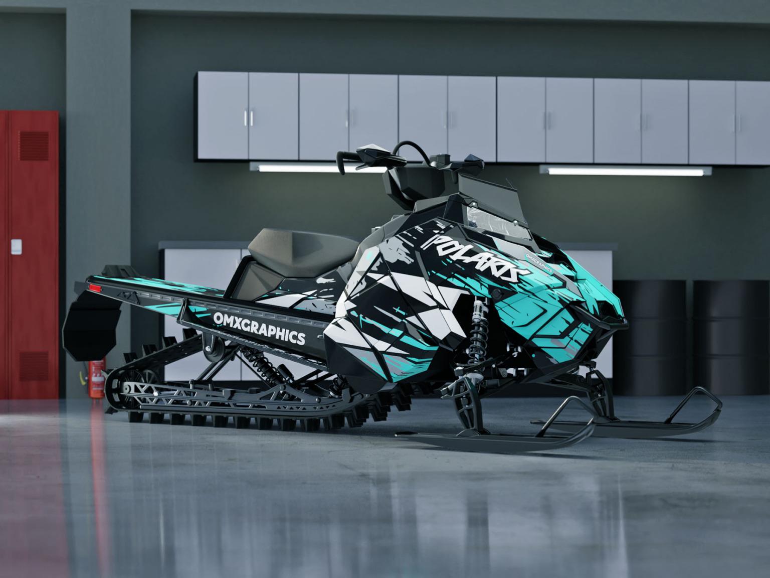 Sled Graphics ‘Squash’ Teal Grey – OMXGraphics