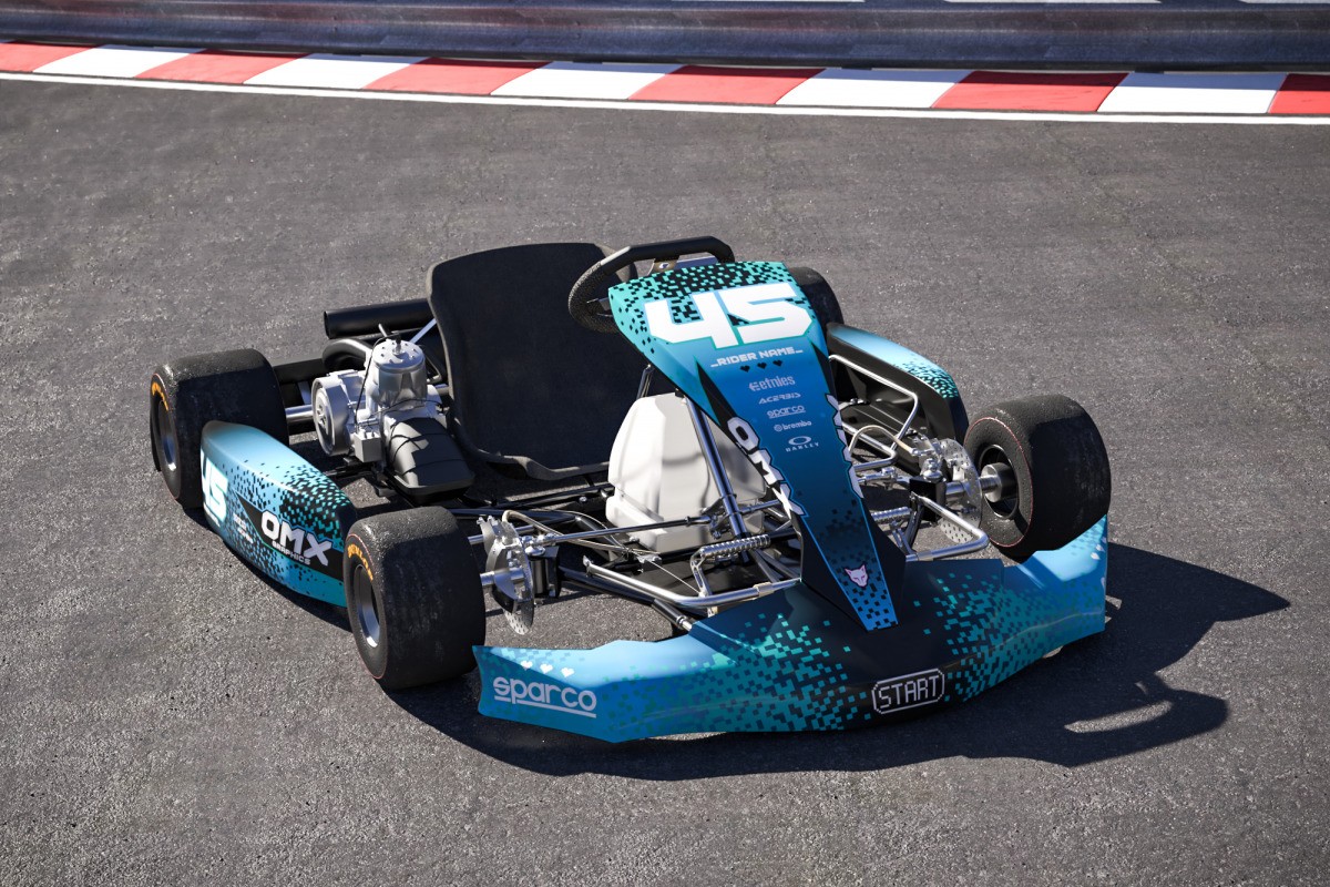 Go Kart Graphics Kit 'Pixel' – OMXGraphics - Free Customisation