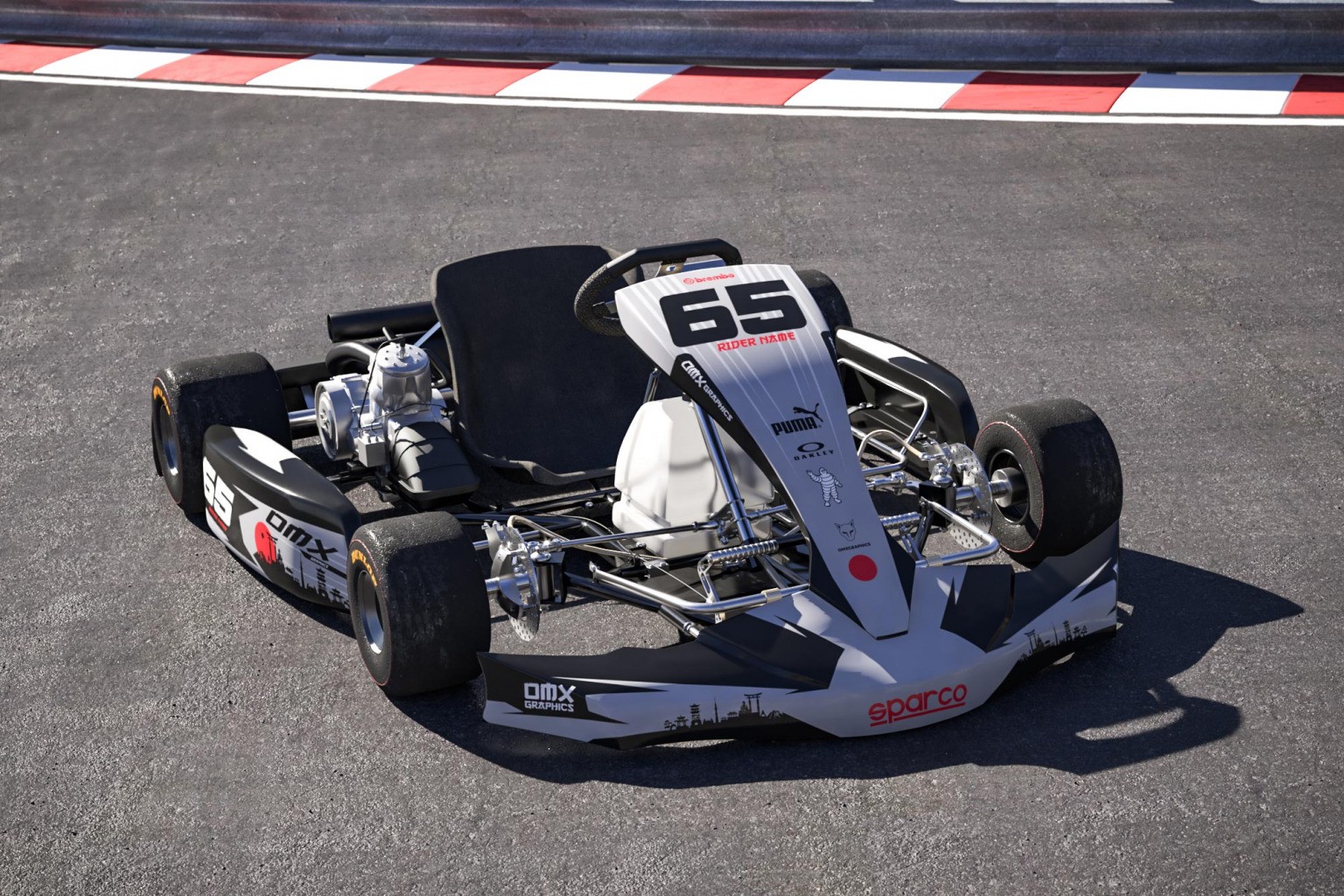 Go Kart Graphics Kit 'JAP' – OMXGraphics - Free Customisation