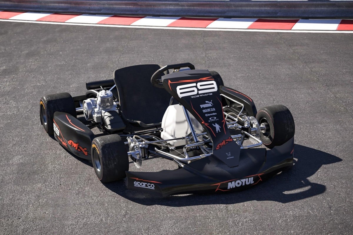 Go Kart Graphics Kit 'Carbon' – Dirt Bike Graphics