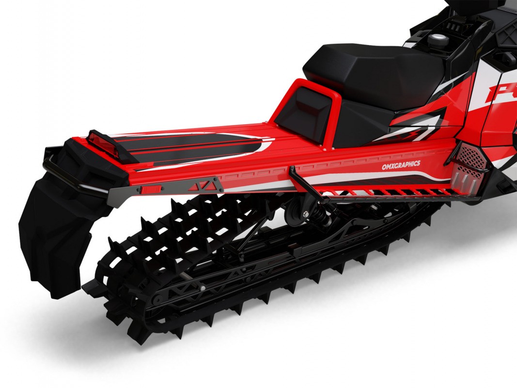 Sled Graphics Kit ‘Thunder’ Red – OMXGraphics