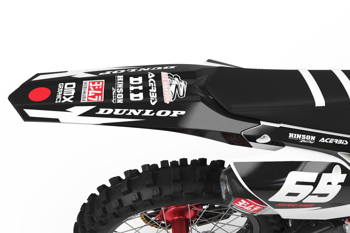 Dirt Bike Graphics Kit For Honda - JAPAN White – Dirt Bike Graphics