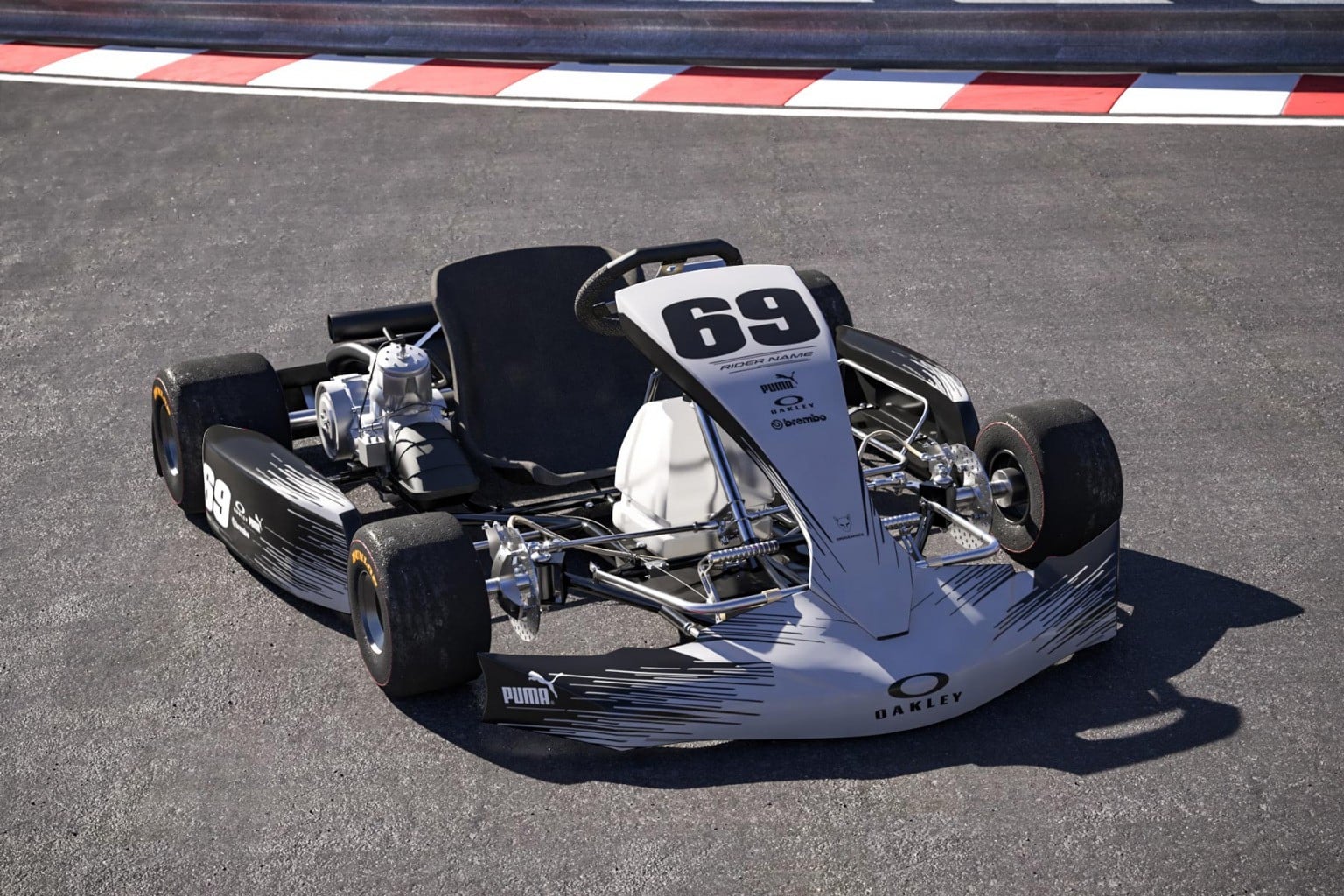 Kart Graphics Kit ‘COMET’ Grey – OMXGraphics