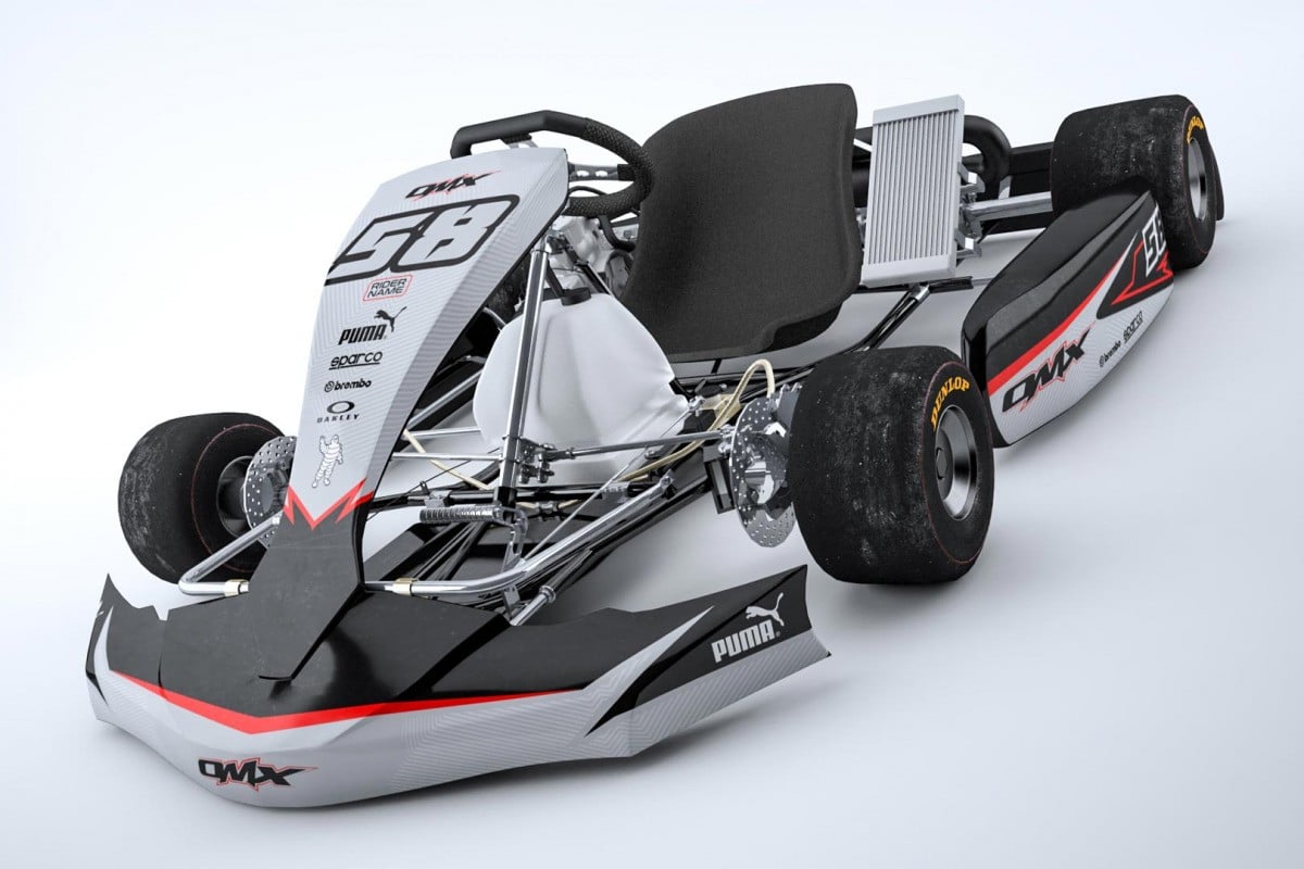 Go Kart Graphics Kit 'Enigma' Grey – OMXGraphics - Free Customisation