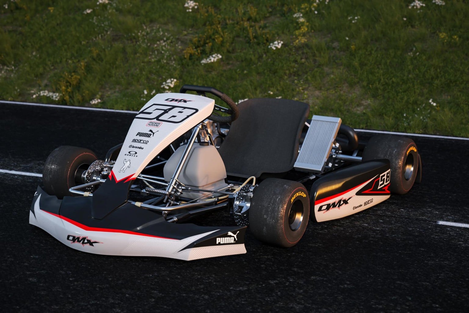 Kart Graphics Kit ‘Enigma’ Grey – OMXGraphics