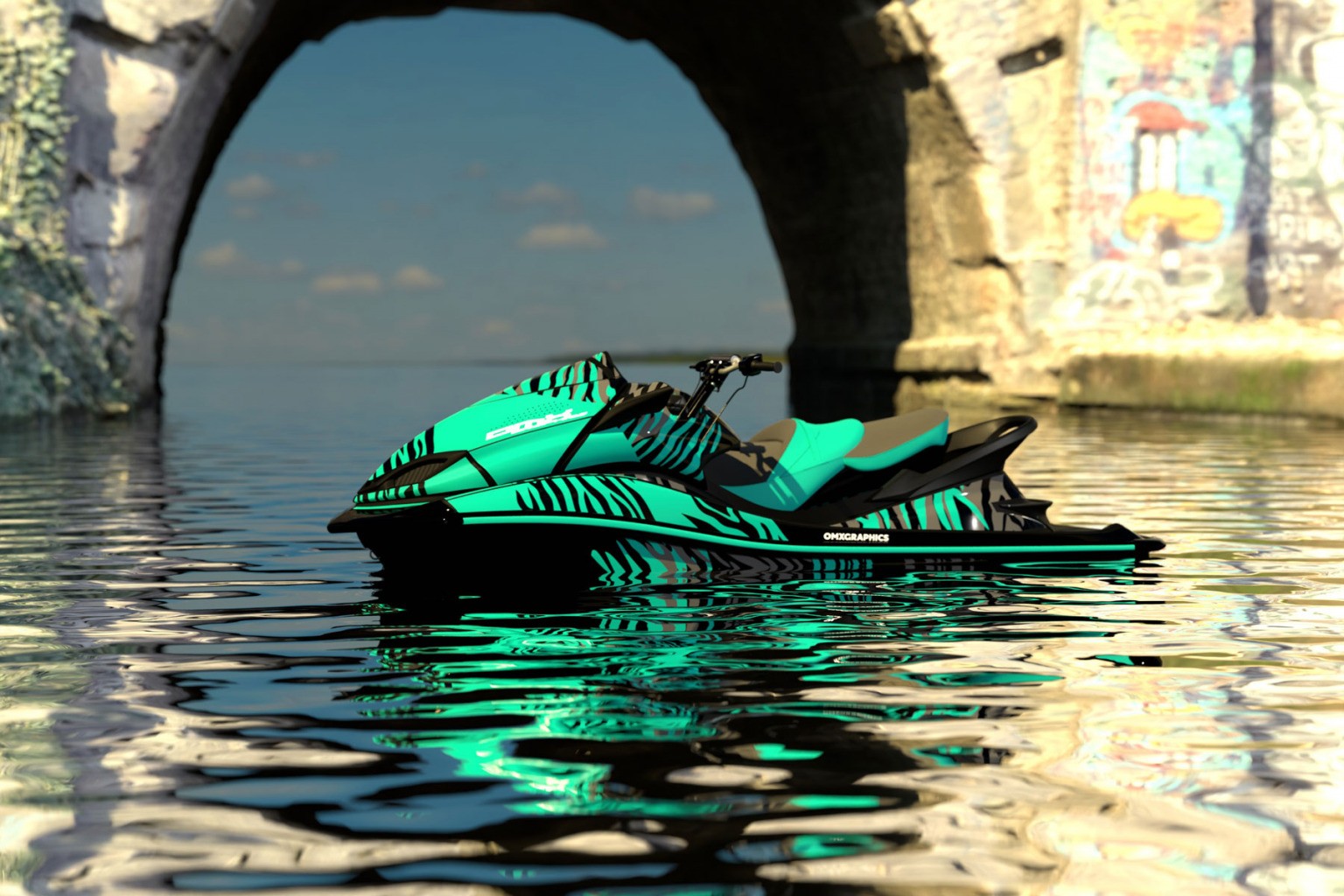 Fully Customisable JET SKI Graphics by OMX Graphics Ltd.
