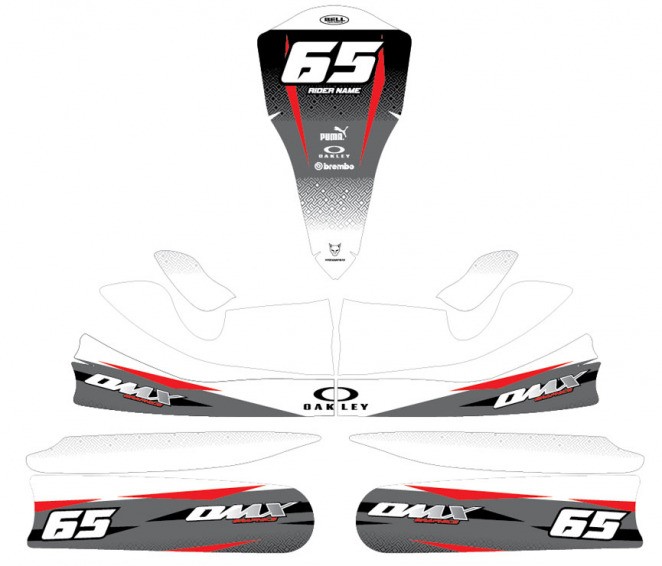Go Kart Graphics Kit 'Amaze 2' – Dirt Bike Graphics