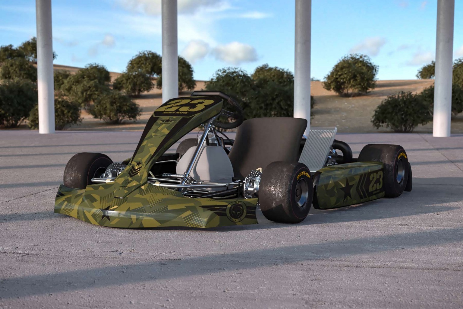 Fully Custom Go Kart Graphics Kit – OMXGraphics