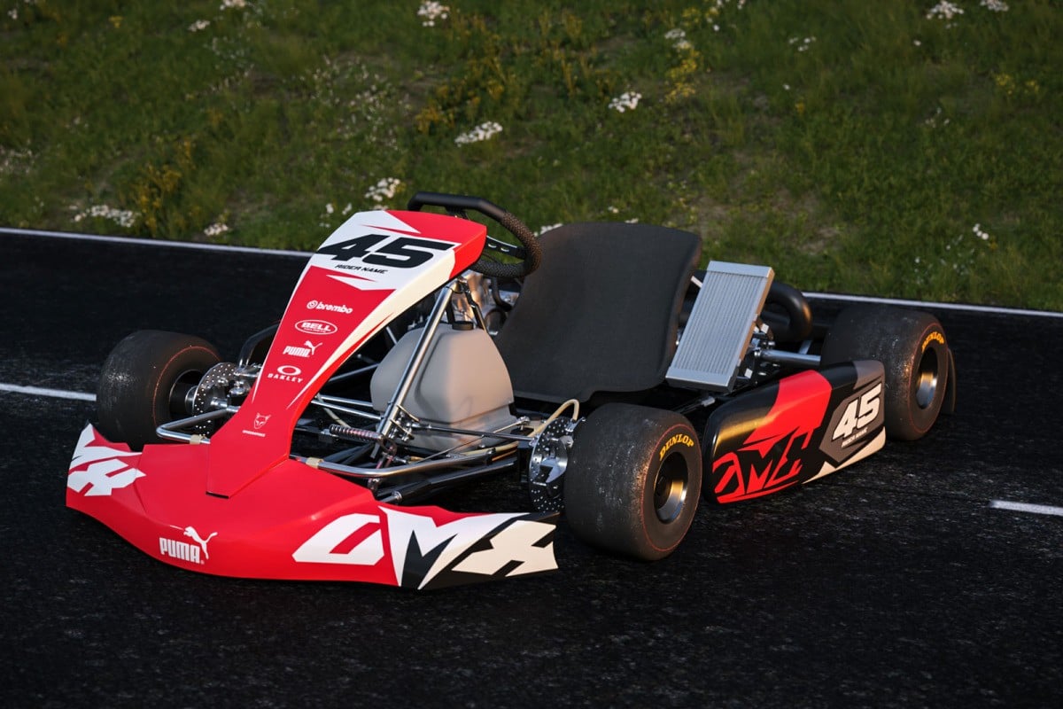 Go Kart Graphics Kit ‘Local’ Red – OMXGraphics