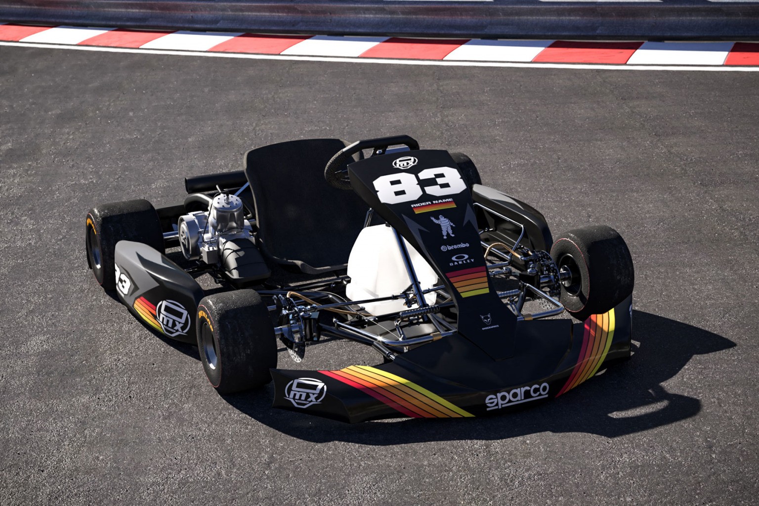 Go Kart Graphics Kit 'Charge' – Dirt Bike Graphics