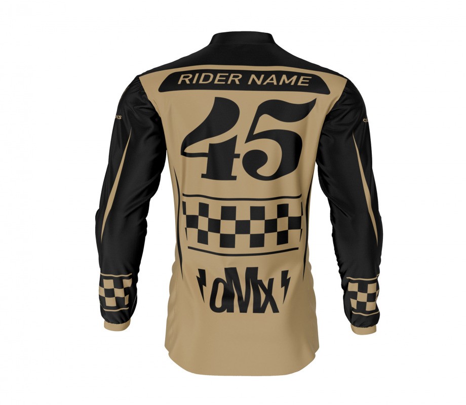 Motocross Jersey 'RACE' Sand – OMXGraphics