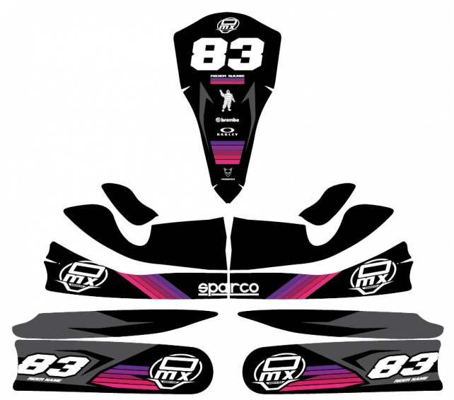 Go Kart Graphics Kit ‘Charge 2’ – OMXGraphics