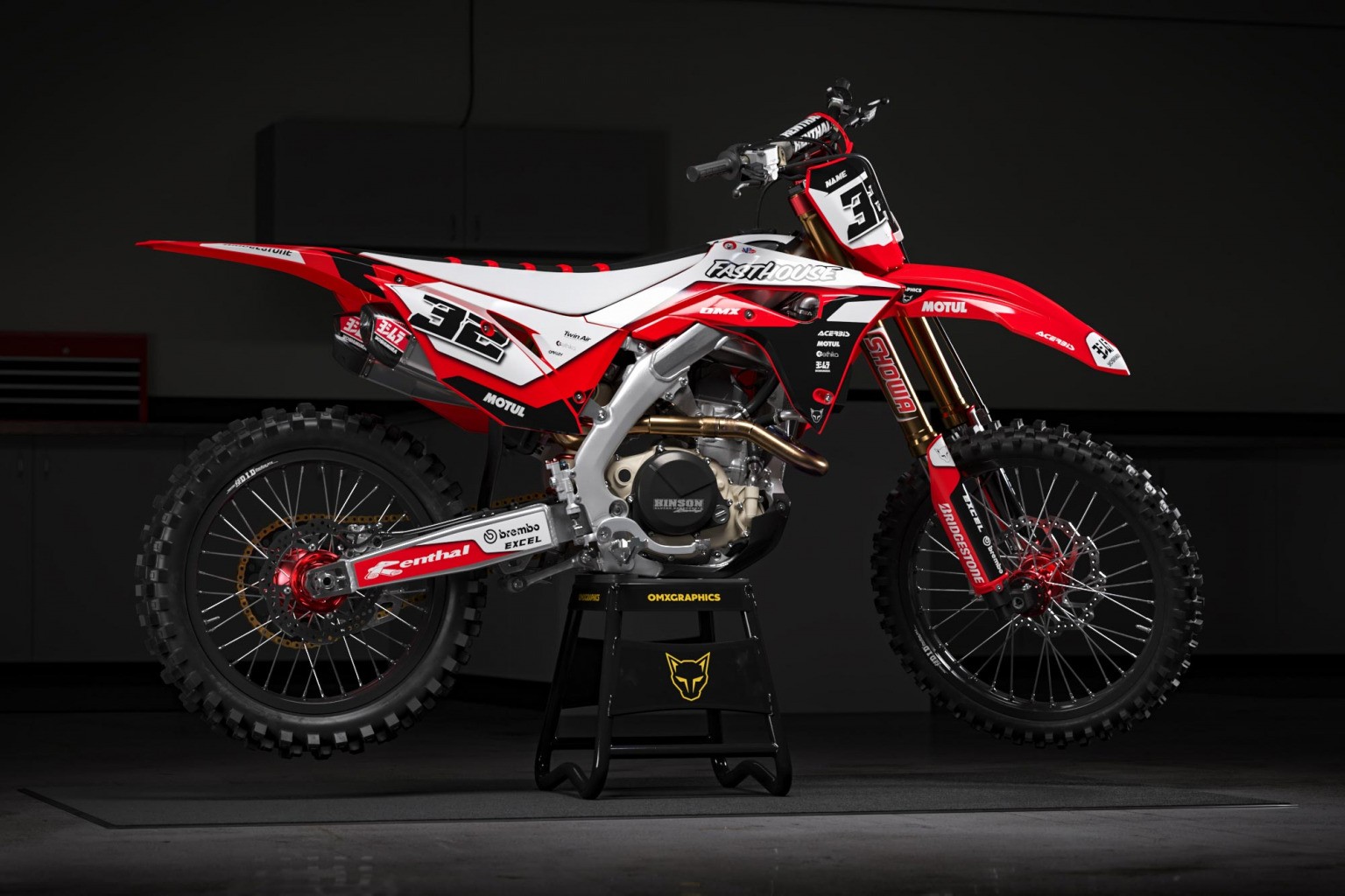 Dirt Bike Graphics Kit For Honda – TRACE – OMXGraphics