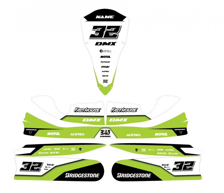 KG Go Kart Graphics - OMXGraphics - Go Kart Decals, Stickers