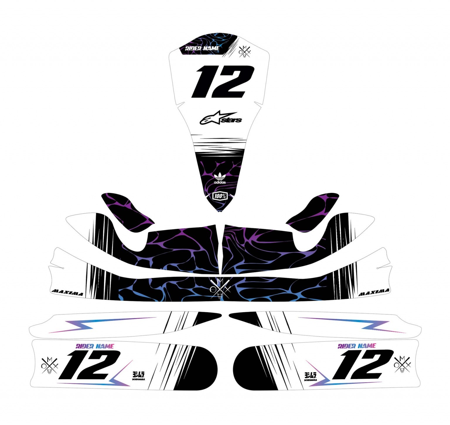 Go Kart Graphics Kit 'Rival 2' – OMXGraphics