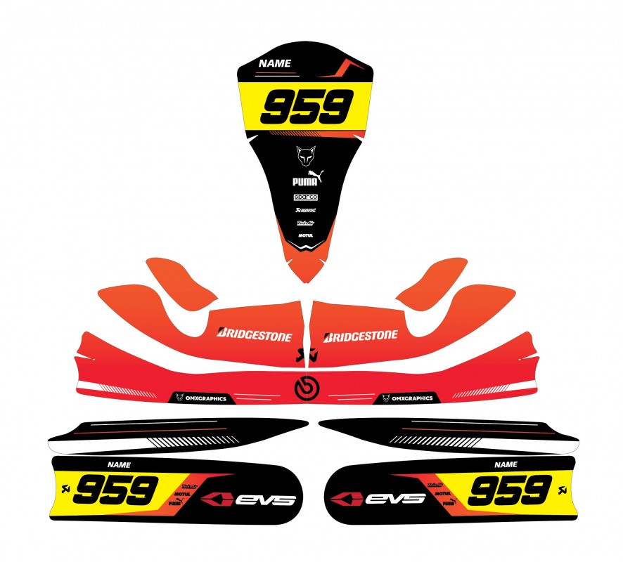 Go Kart Graphics Kit 'Syndicate' – Dirt Bike Graphics