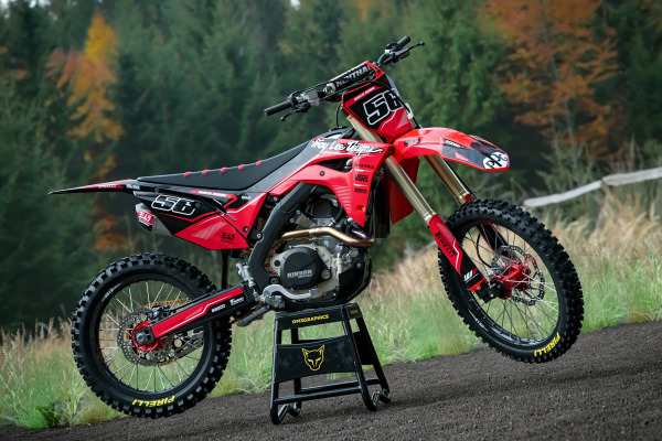 Dirt Bike Graphics Kit For Honda - SLEEK – OMXGraphics