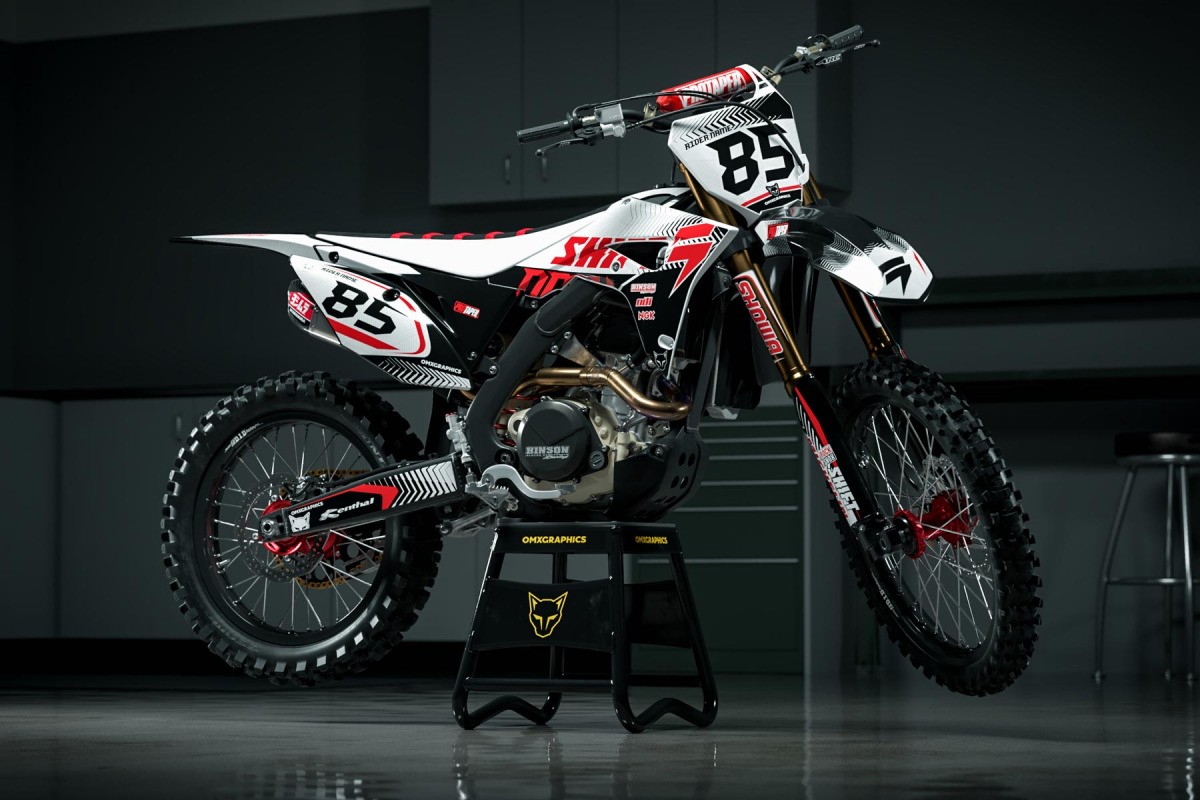 Dirt Bike Graphics Kit For Honda - VOLTAGE 2 – OMXGraphics
