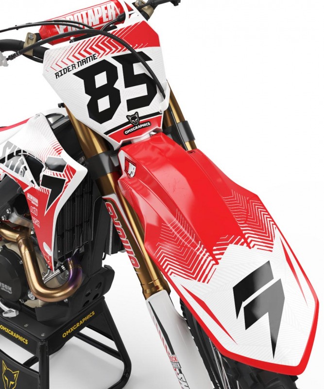 Dirt Bike Graphics Kit For Honda - VOLTAGE – OMXGraphics