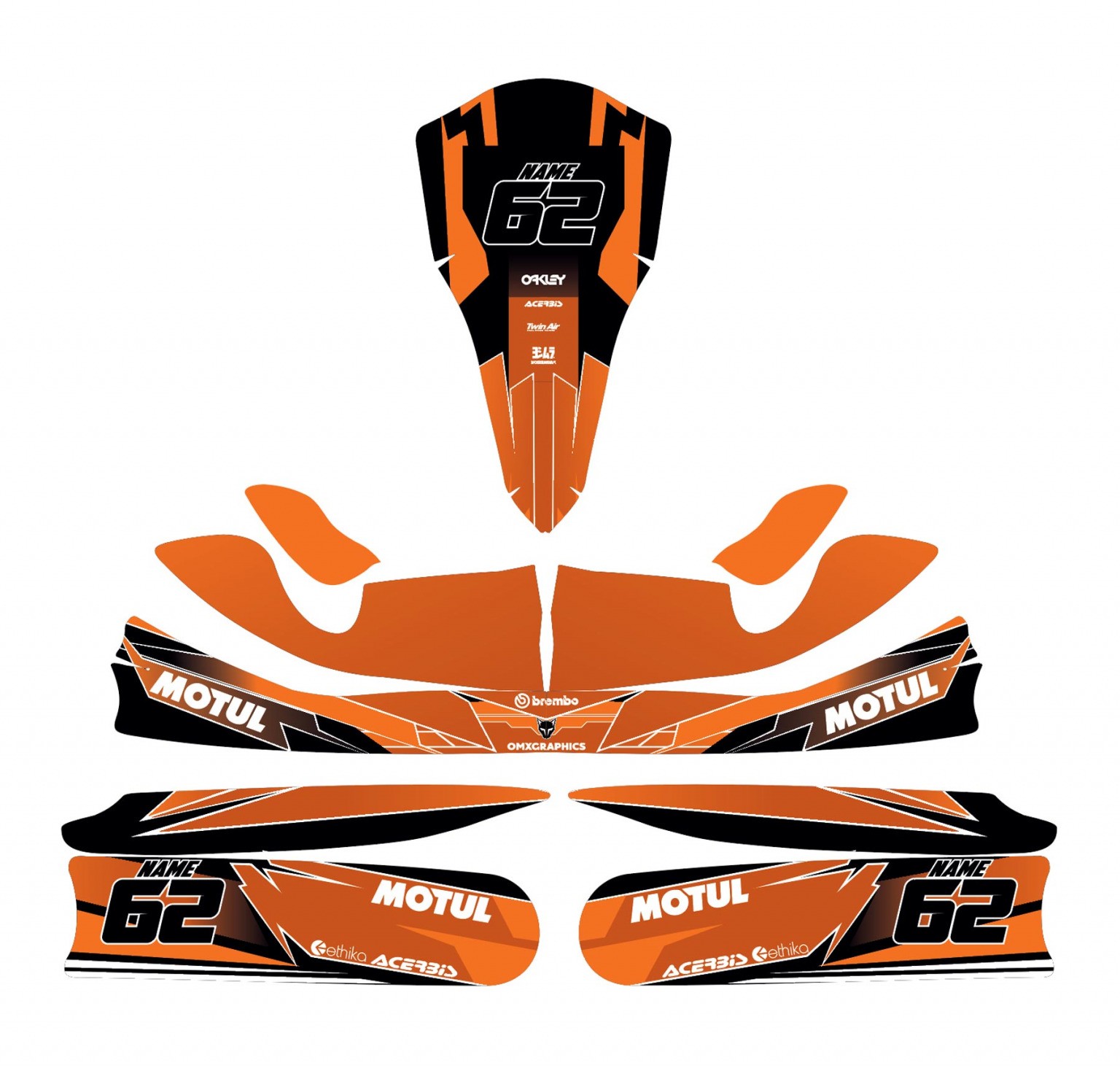 Go Kart Graphics Kit 'Haze' – OMXGraphics