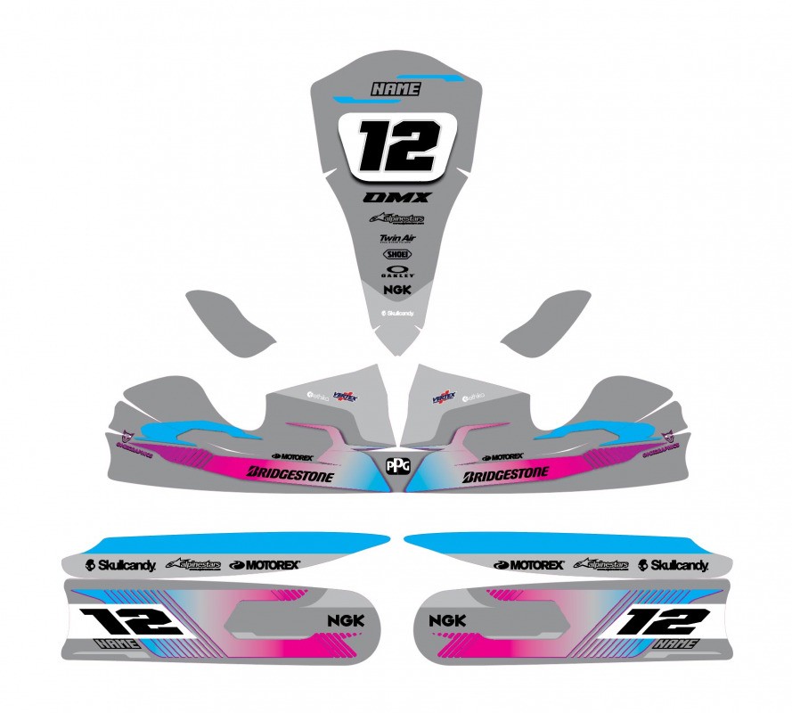 Go Kart Graphics Kit 'Impact 2' – Dirt Bike Graphics