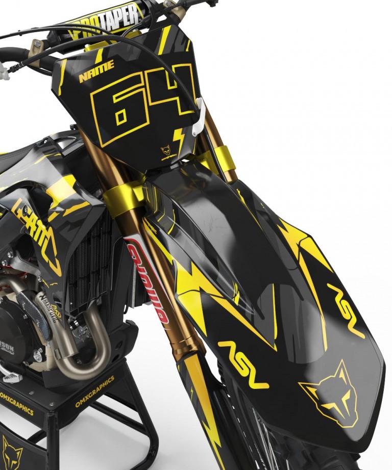 Dirt Bike Graphics Kit For Honda - RHYME 2 – OMXGraphics